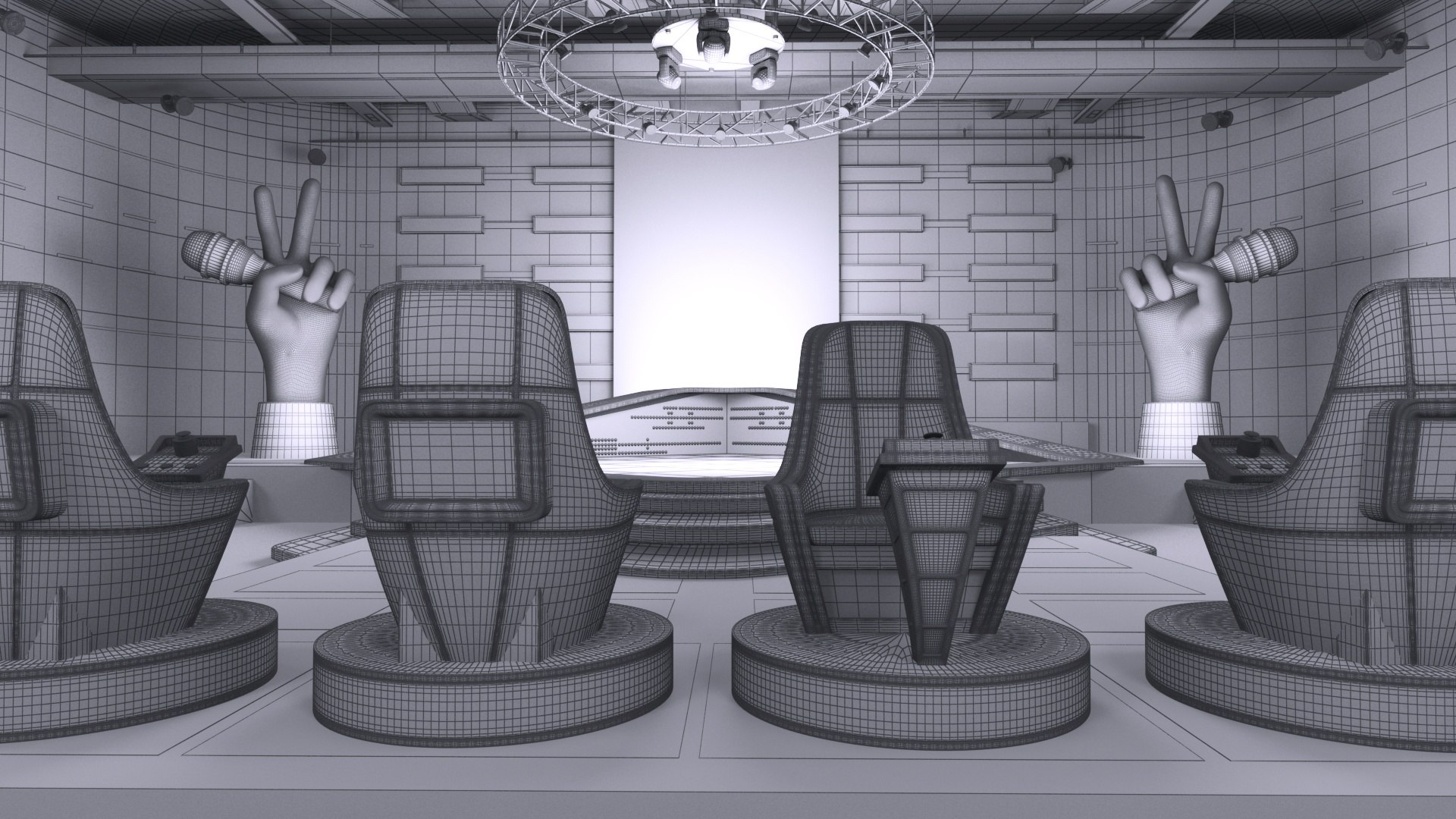 3D The Voice Tv Studio Model - TurboSquid 1721222