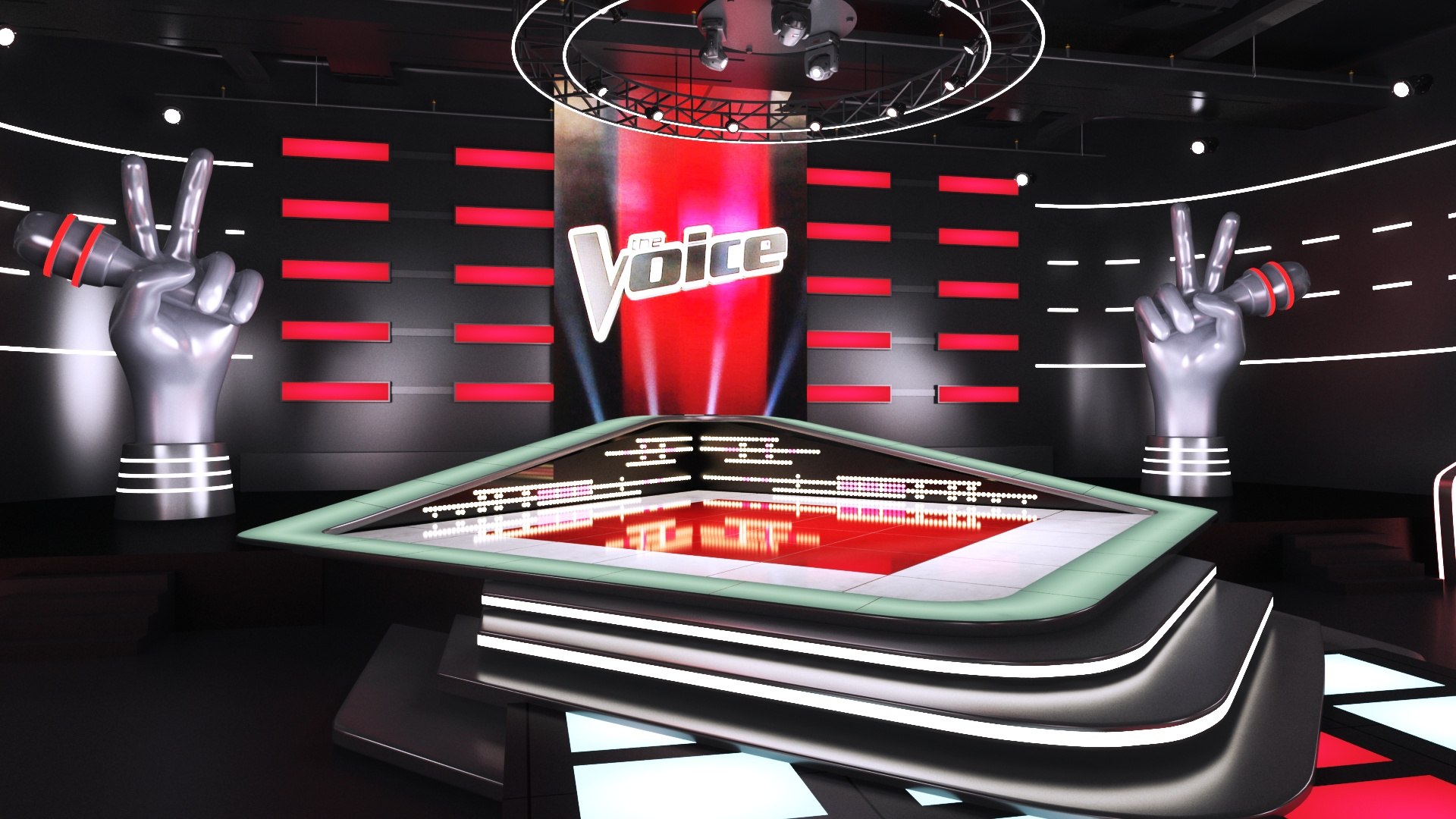3D The Voice Tv Studio Model - TurboSquid 1721222