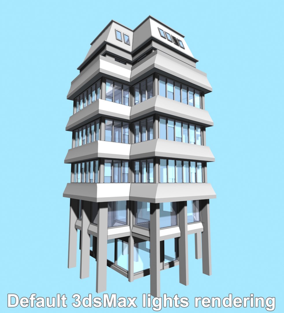 Building White 3D Model - TurboSquid 1391753
