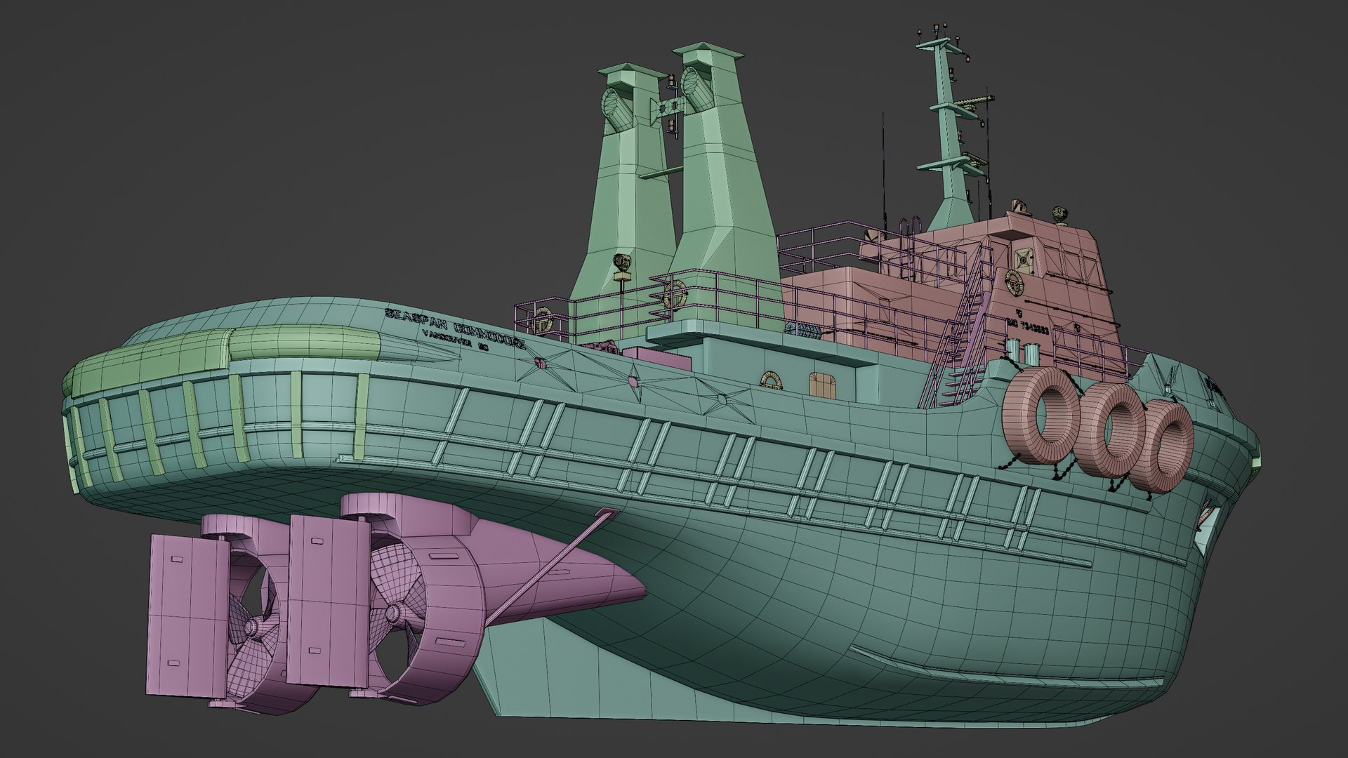 3D Seaspan Commodore Tugboat - TurboSquid 2457897