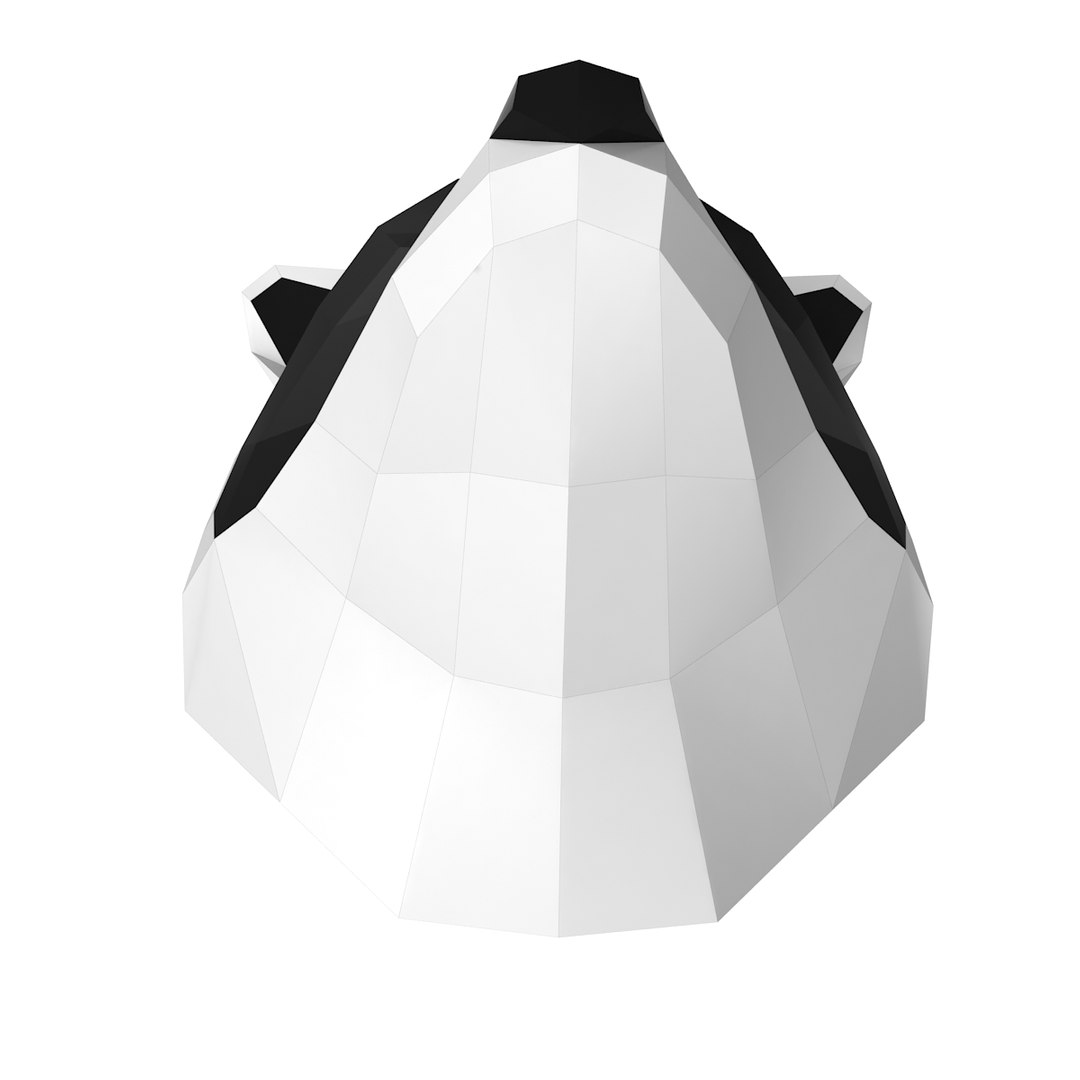 3d Model Of Paper Raccoon Head