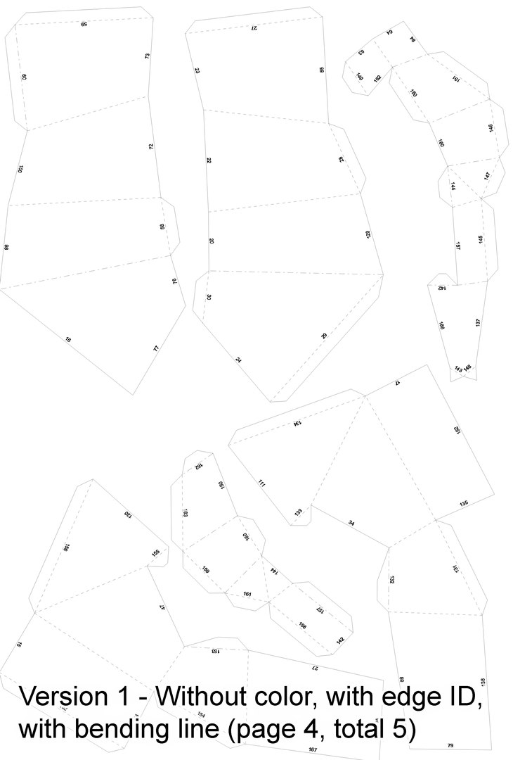 3d Model Of Paper Raccoon Head