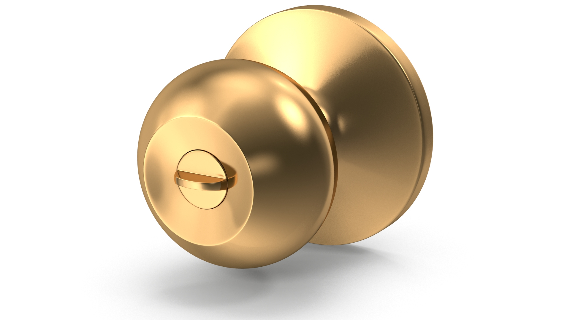 3D door knob golden - TurboSquid 1686516