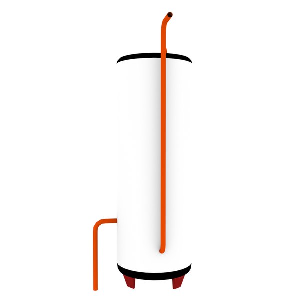 3d water heater model