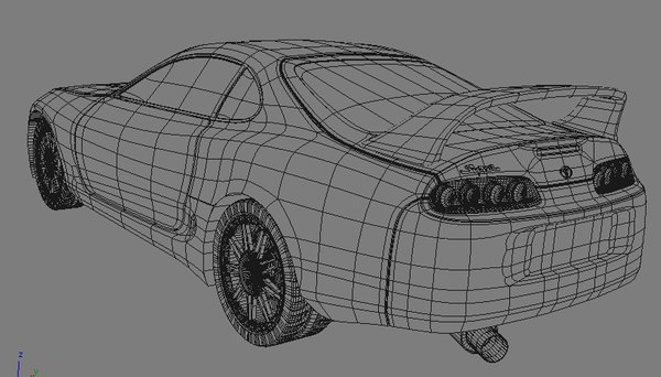 toyota supra 3d model