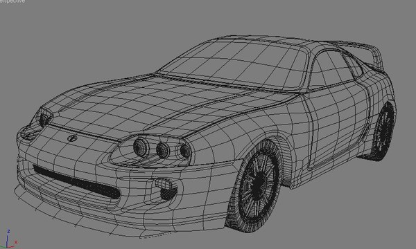 toyota supra 3d model