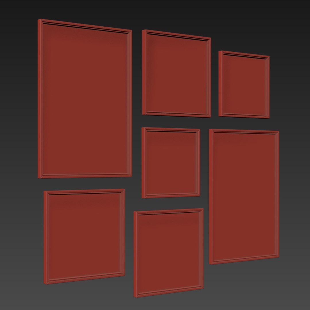 3D Picture Frames Model - TurboSquid 1420297