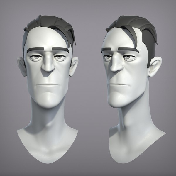 Cartoon Head 3D Models for Download | TurboSquid