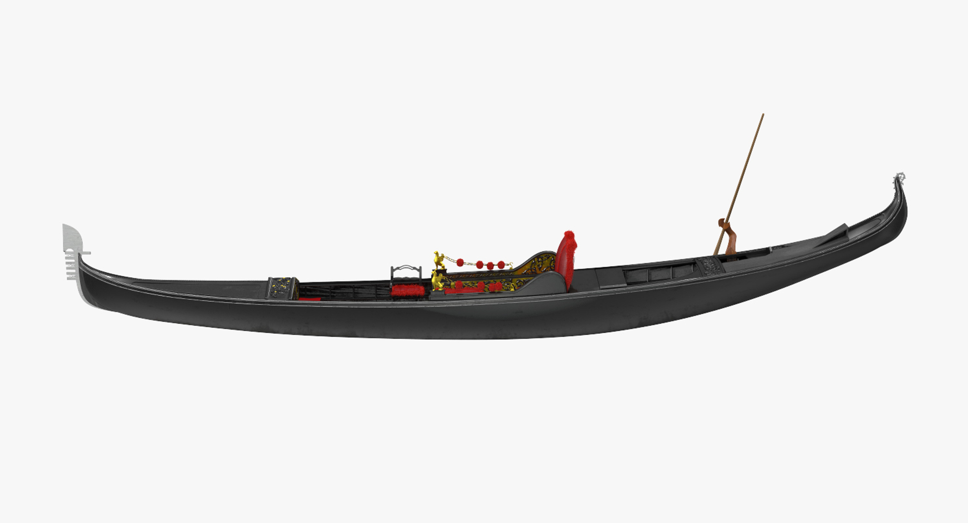 3d Model Venice Luxury Gondola
