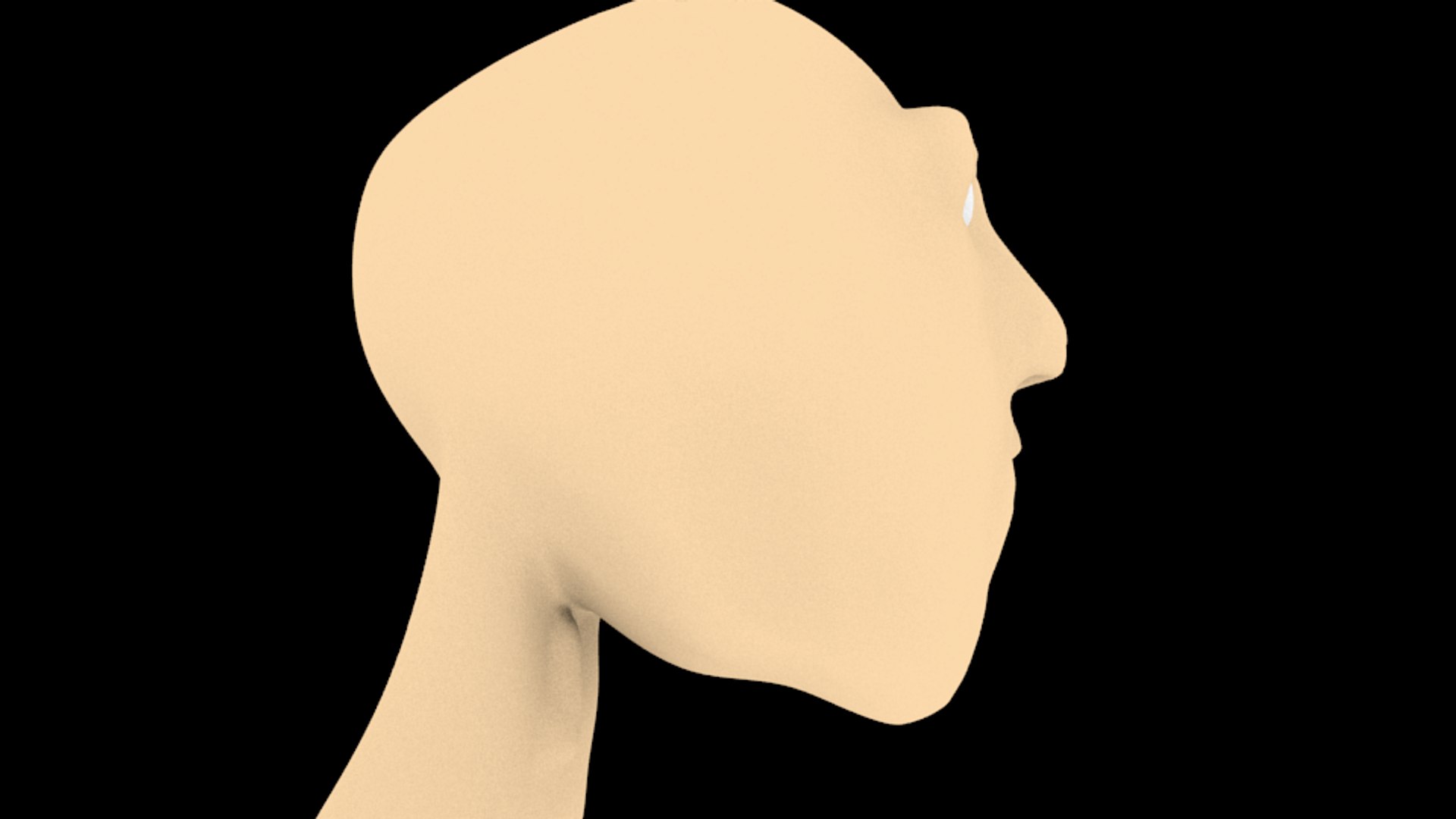 3ds max human head