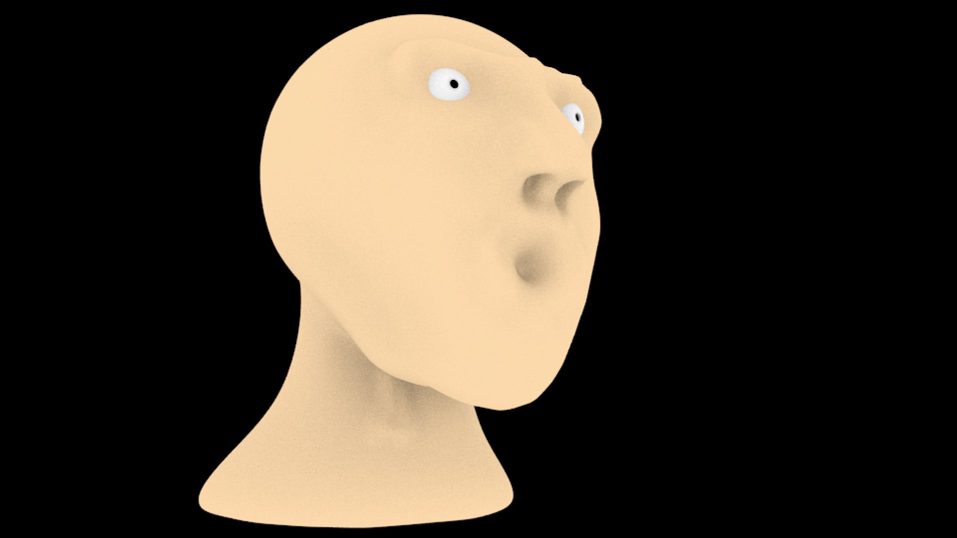3ds max human head