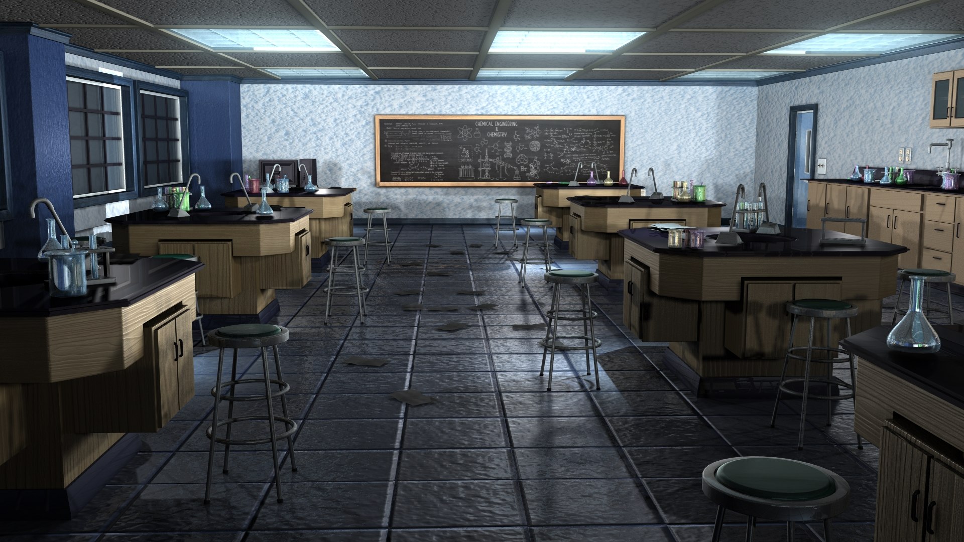 3D Model Classroom Science Lab - TurboSquid 2214974