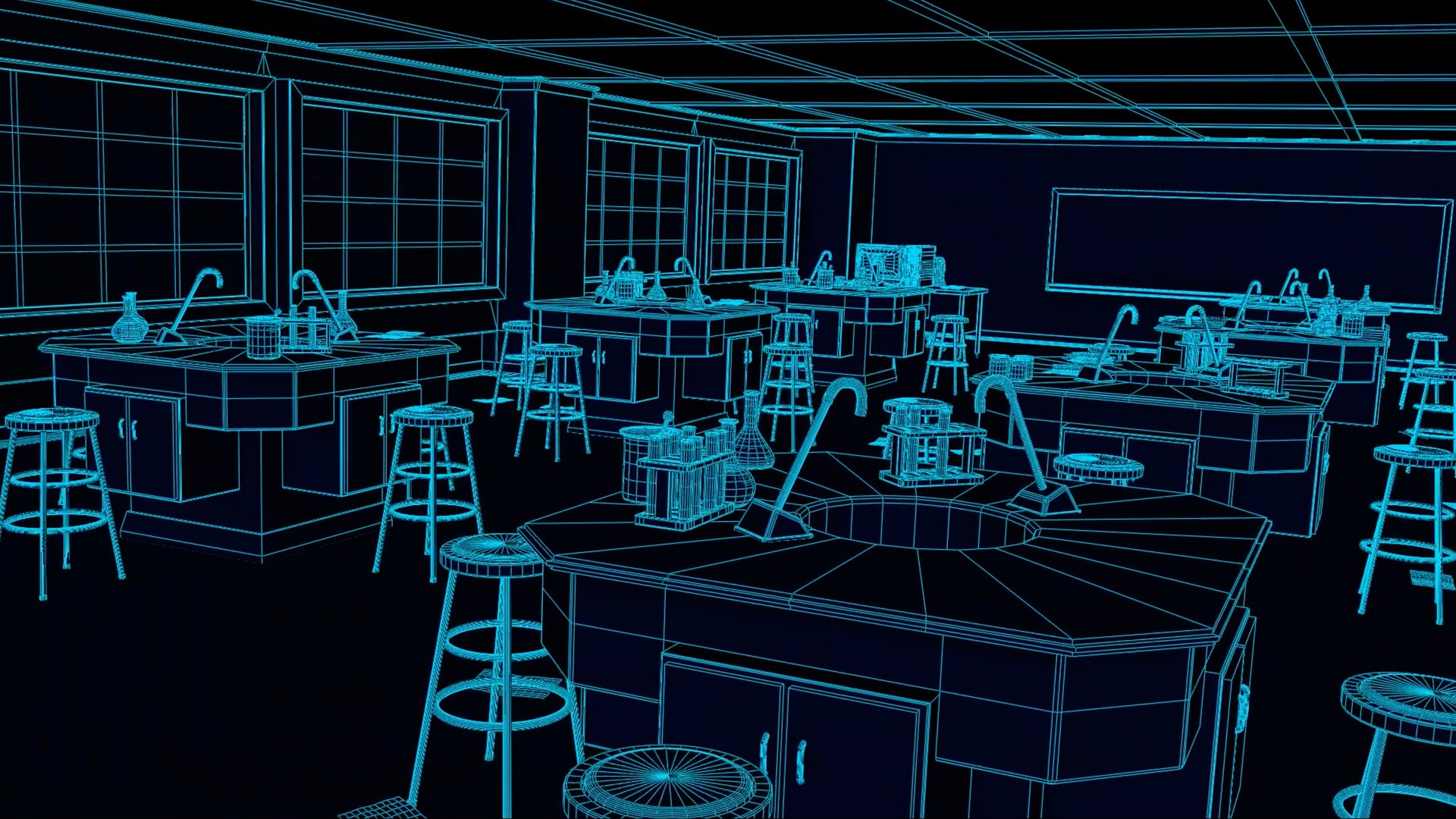 3D Model Classroom Science Lab - TurboSquid 2214974