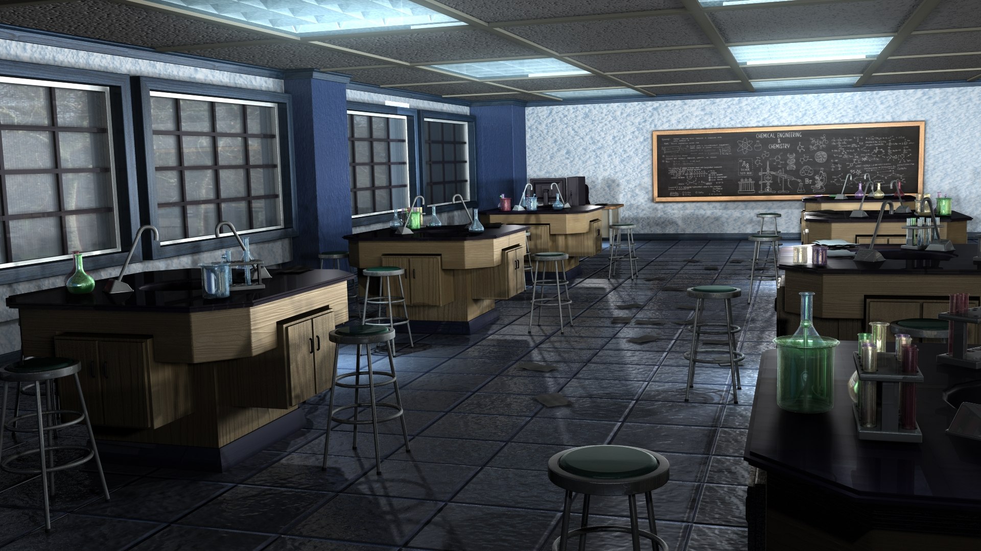 3D Model Classroom Science Lab - TurboSquid 2214974