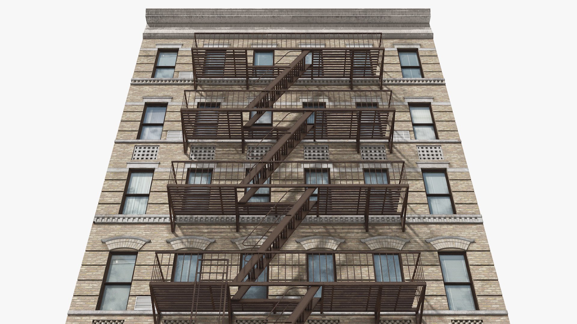 3D Manhattan Building 06, 8K PBR Textures Model - TurboSquid 1748586