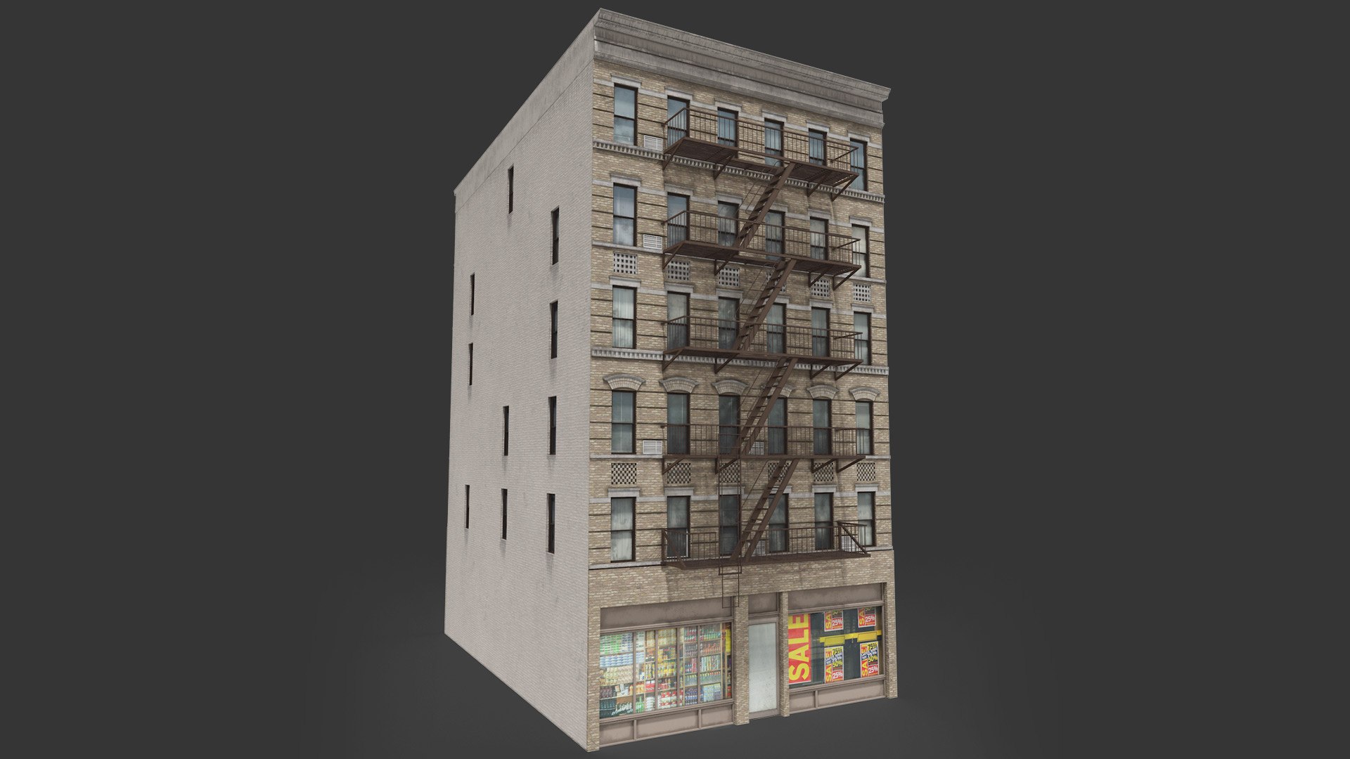 3D Manhattan Building 06, 8K PBR Textures model - TurboSquid 1748586