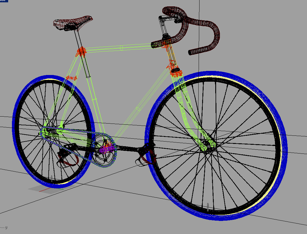 3d model vintage bicycle