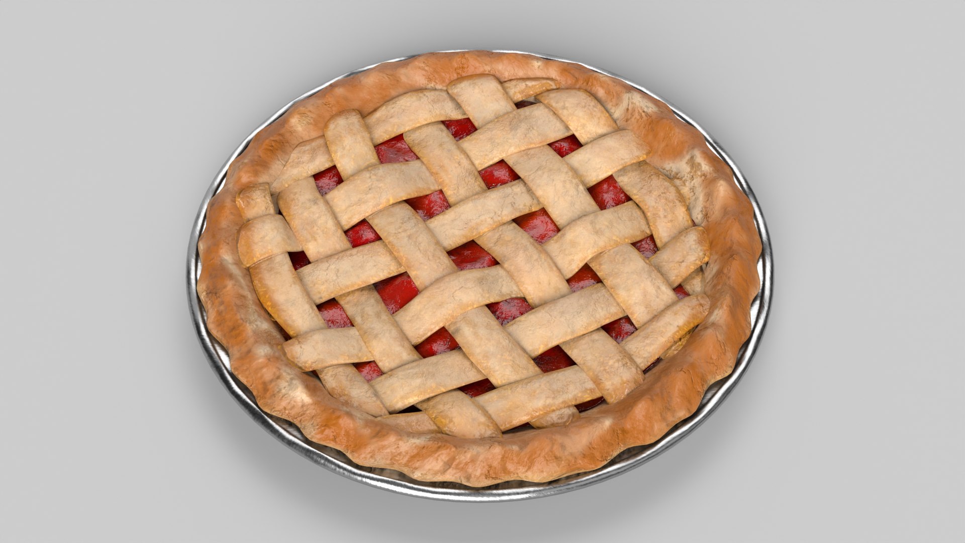 3D Cherry Pie - TurboSquid 2150927