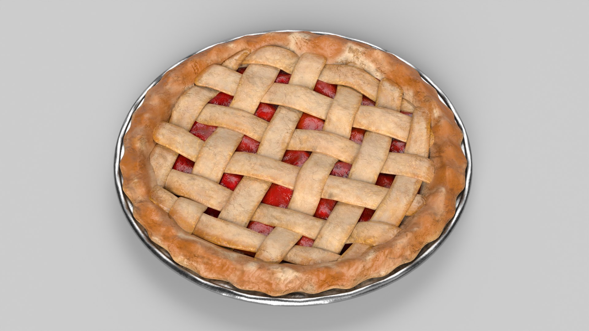 3D Cherry Pie - TurboSquid 2150927