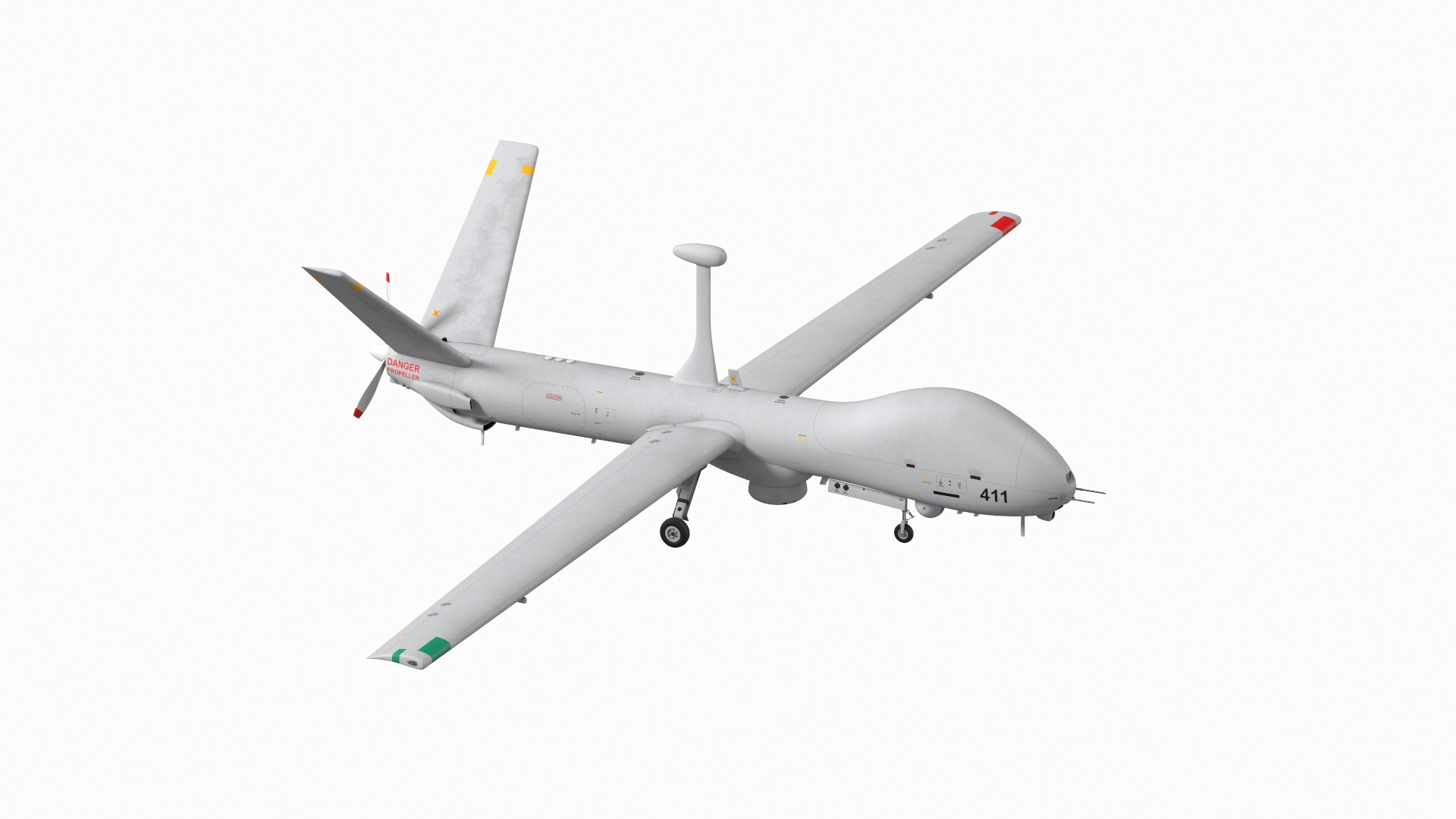 Elbit Hermes 900 UAV Rigged For Maya 3D Model - TurboSquid 2048597