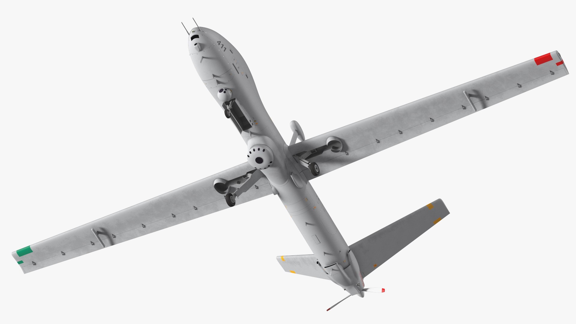 Elbit Hermes 900 UAV Rigged For Maya 3D Model - TurboSquid 2048597