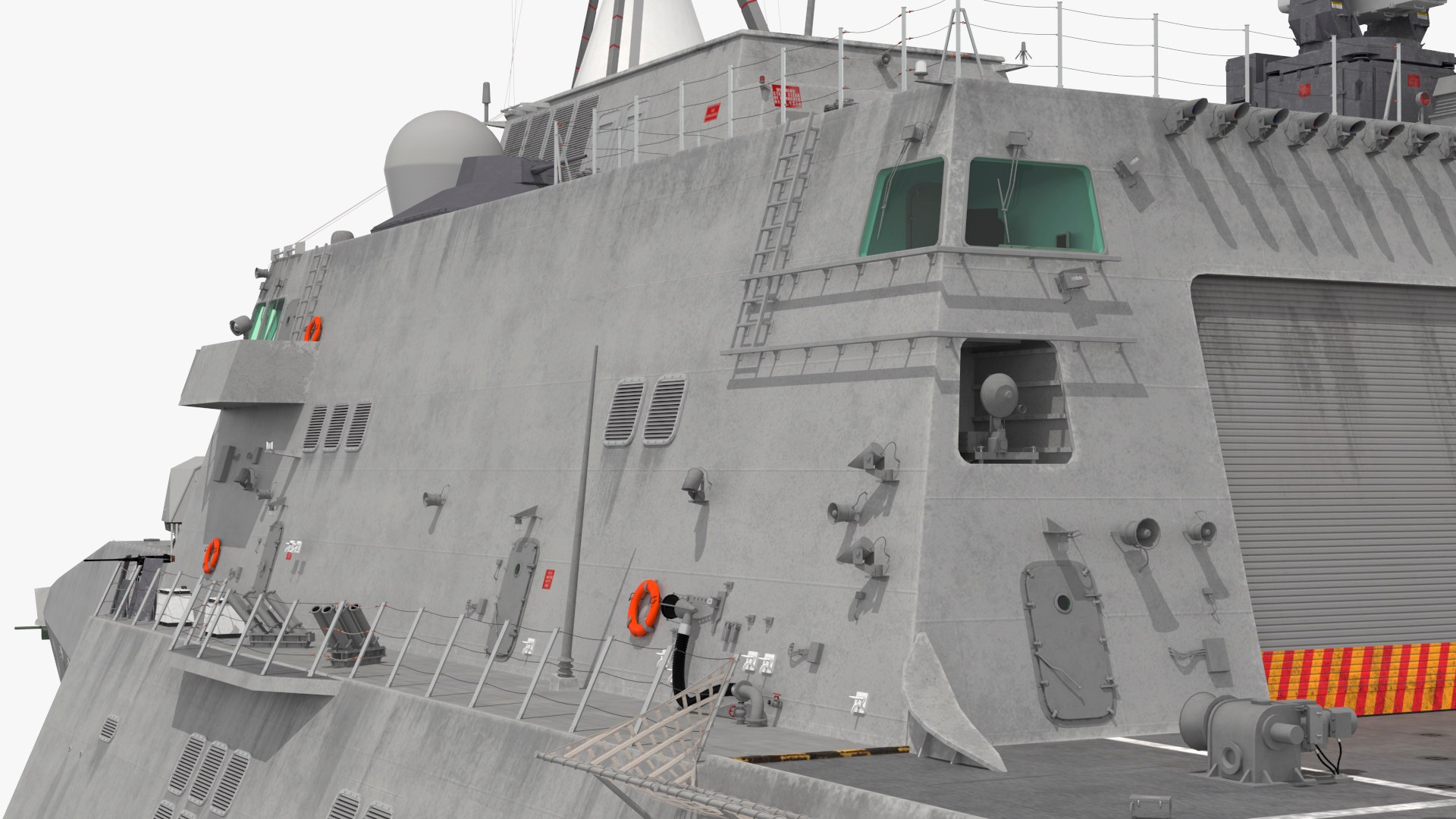 USS Independence LCS 2 with Combat Helicopter 3D model - TurboSquid 2136284