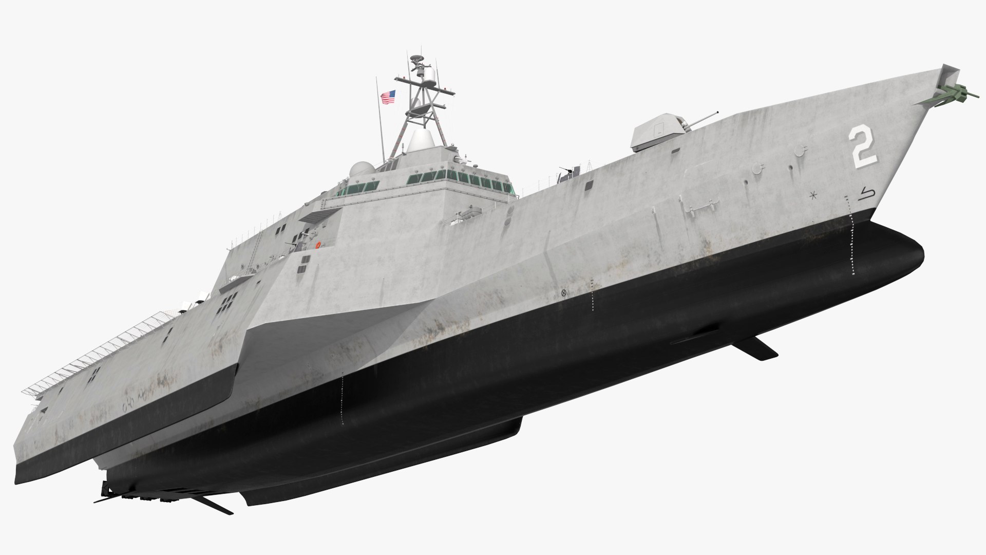 USS Independence LCS 2 with Combat Helicopter 3D model - TurboSquid 2136284