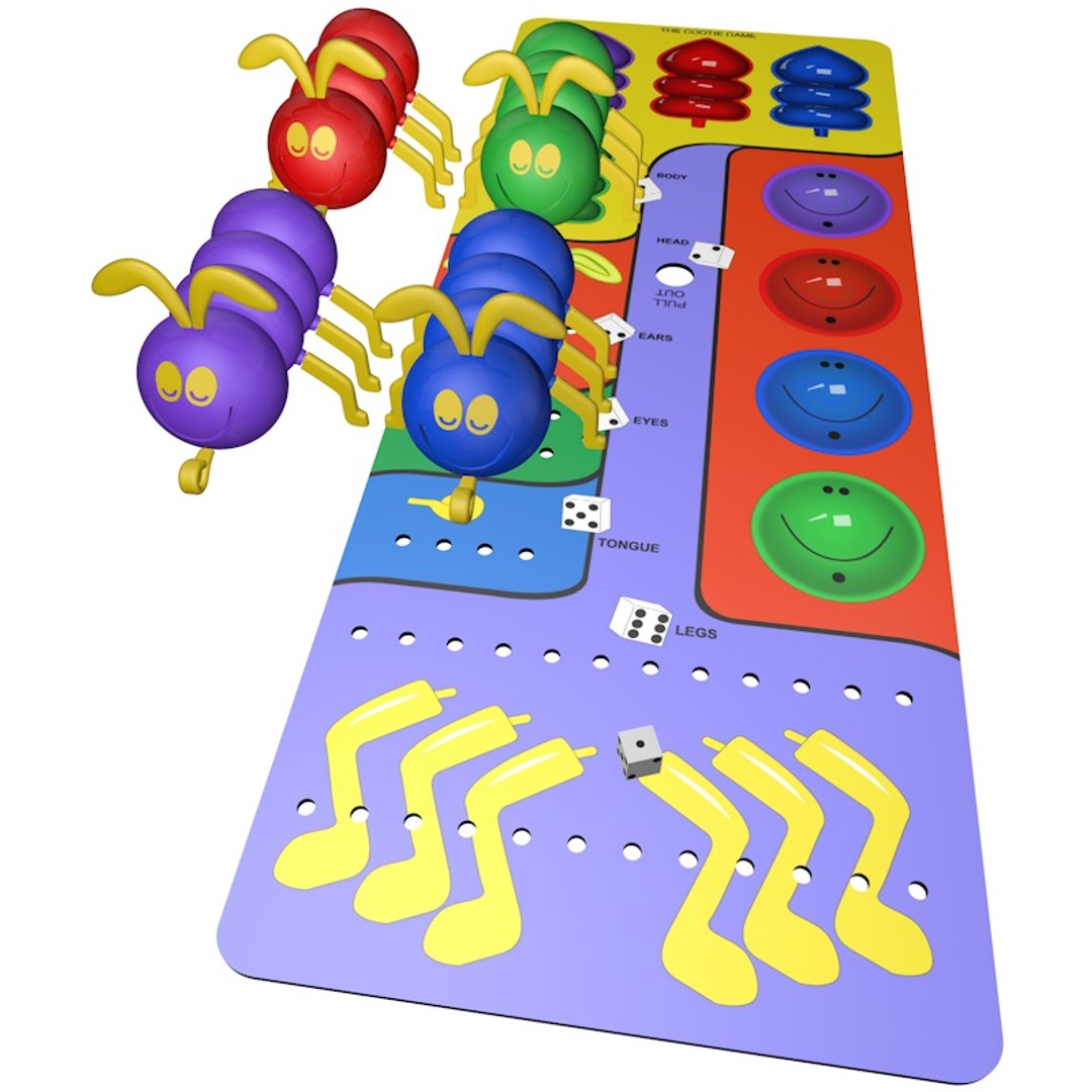 Cootie Board Toy 3d Model