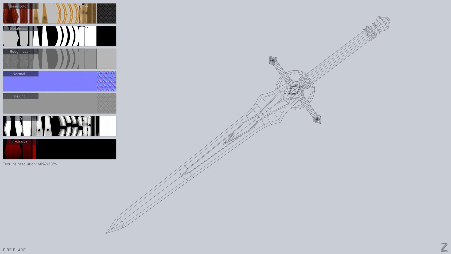 3D Fire Blade Collection Model - TurboSquid 2248658