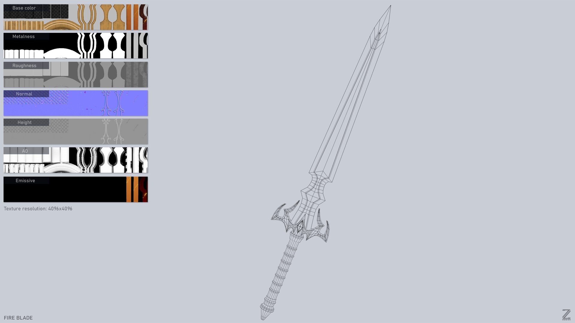3D Fire Blade Collection Model - TurboSquid 2248658