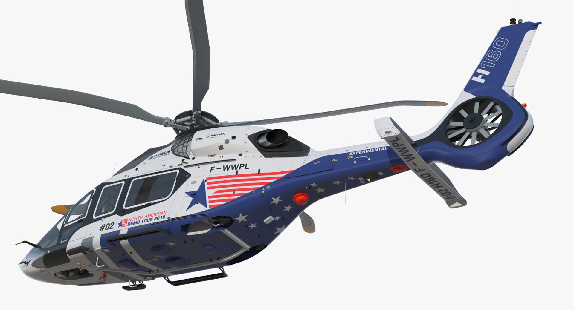 Helicopter airbus h160 air 3D model - TurboSquid 1366950
