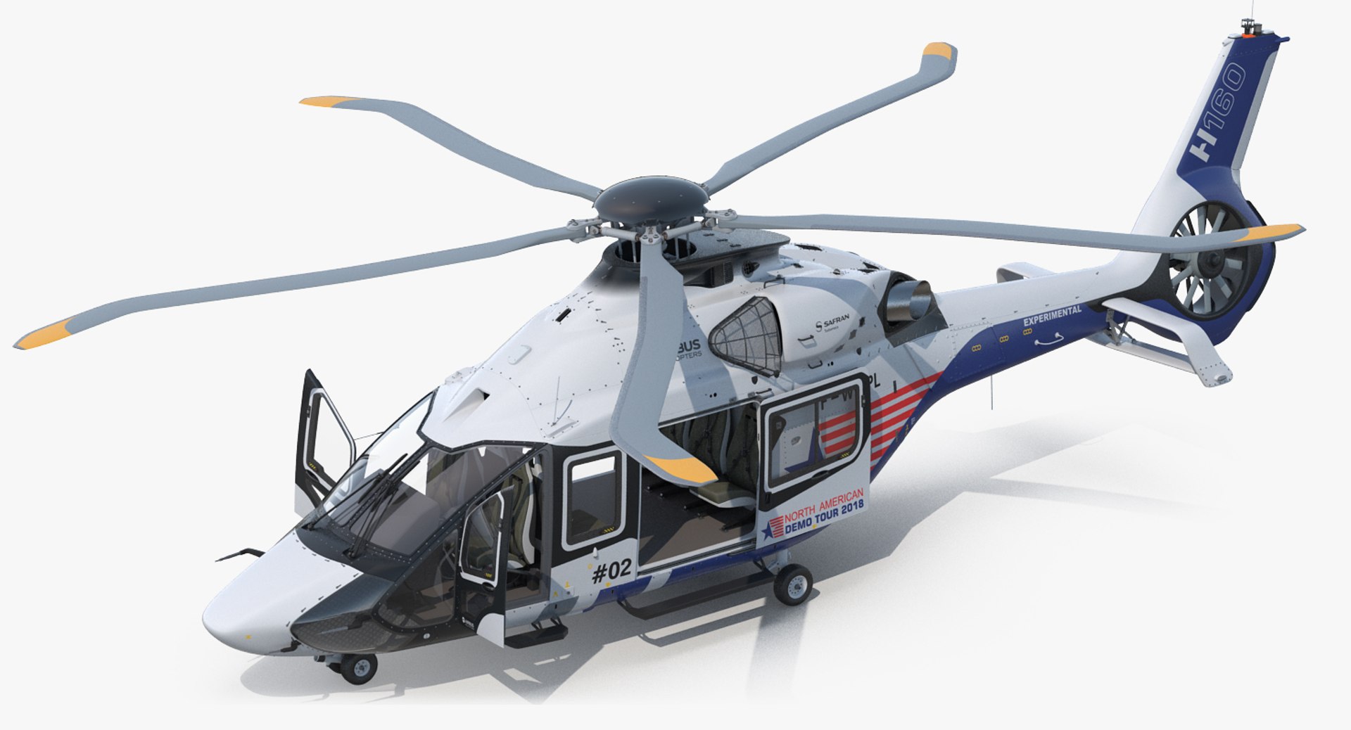 Helicopter airbus h160 air 3D model - TurboSquid 1366950