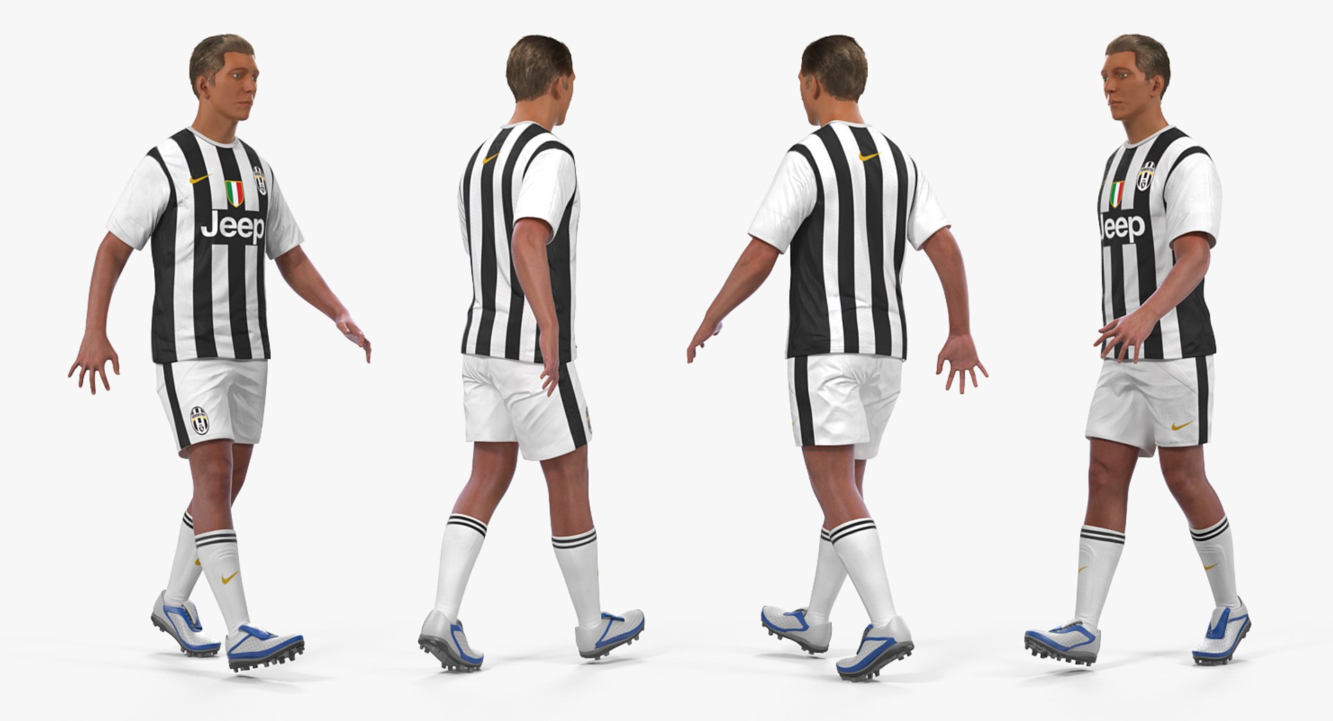 Soccer Football Player Juventus 3D - TurboSquid 1326206