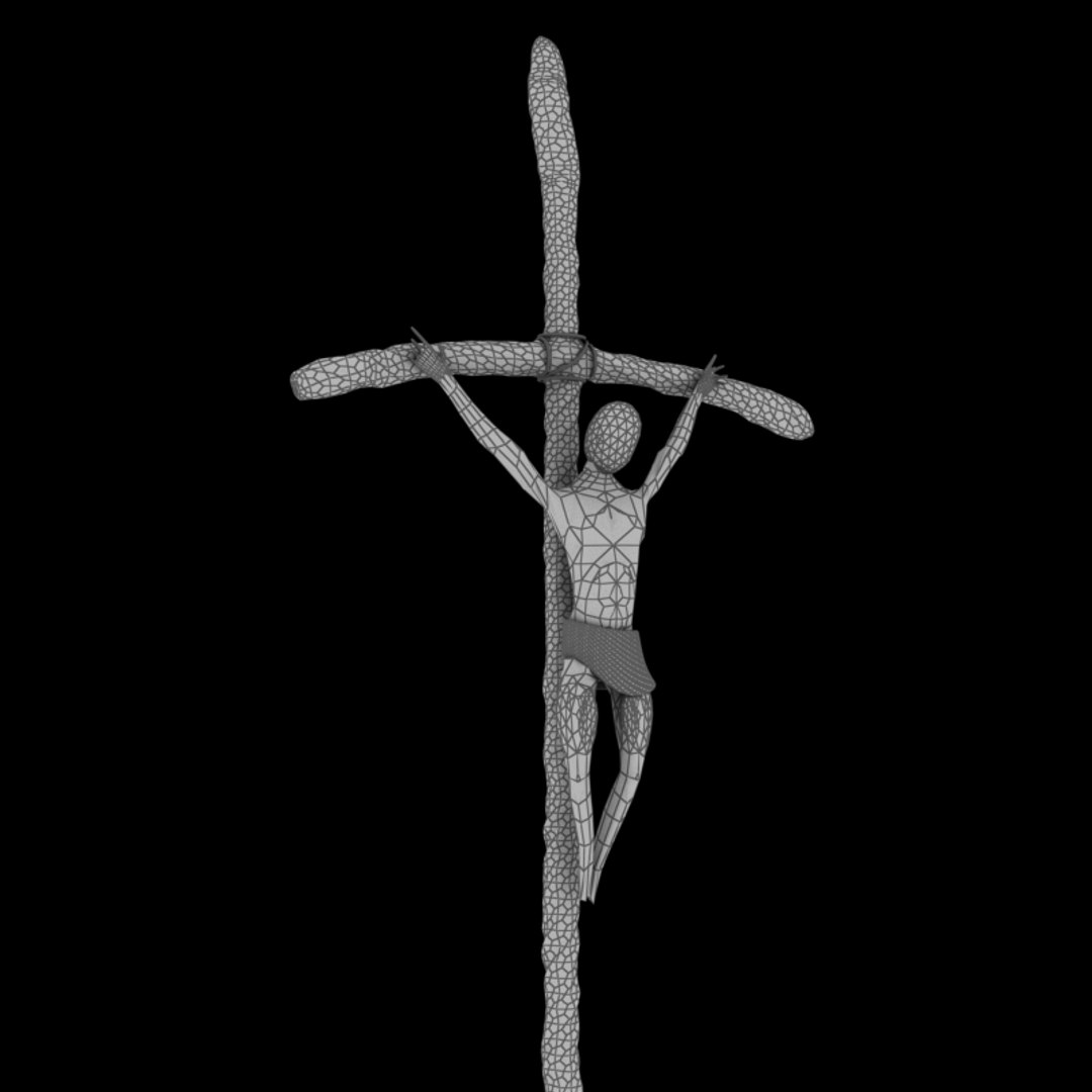 pope's crucifix 3d model