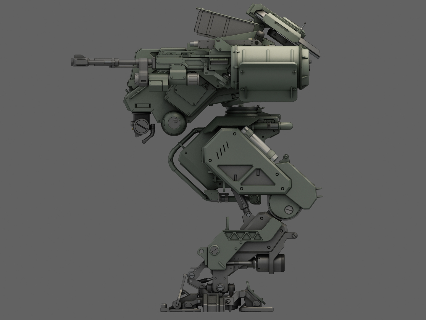 3D FBX Mech Robot mecha