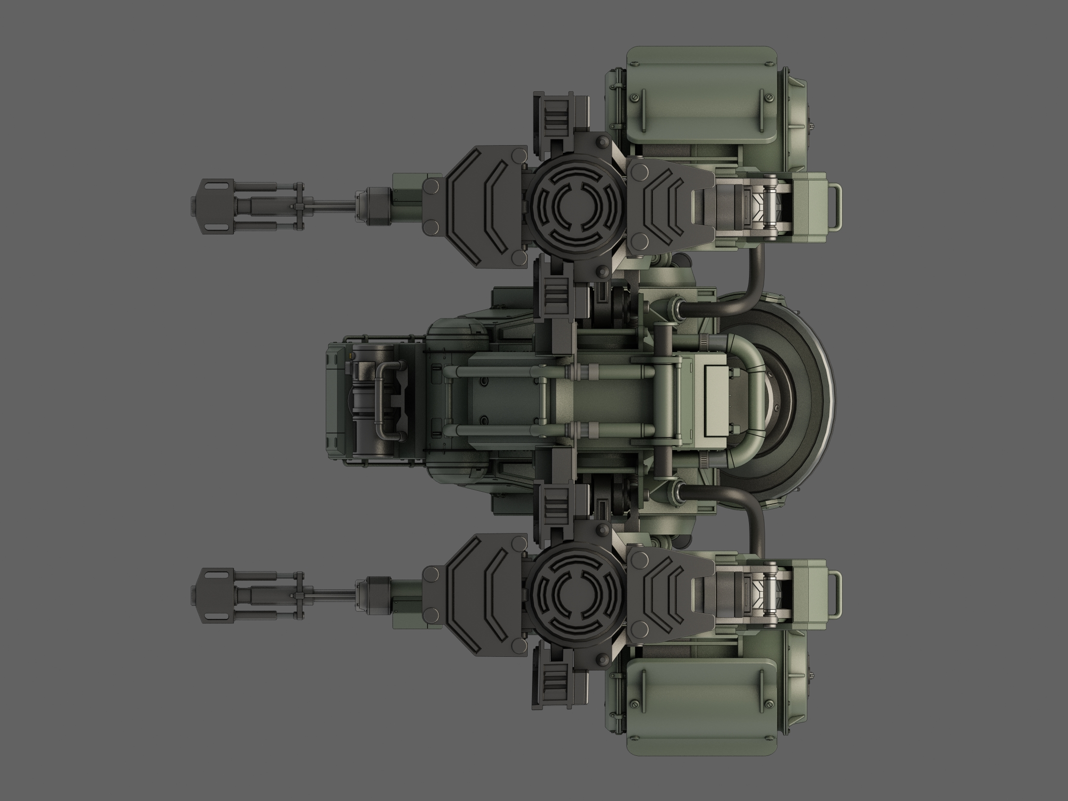 3D FBX Mech Robot mecha