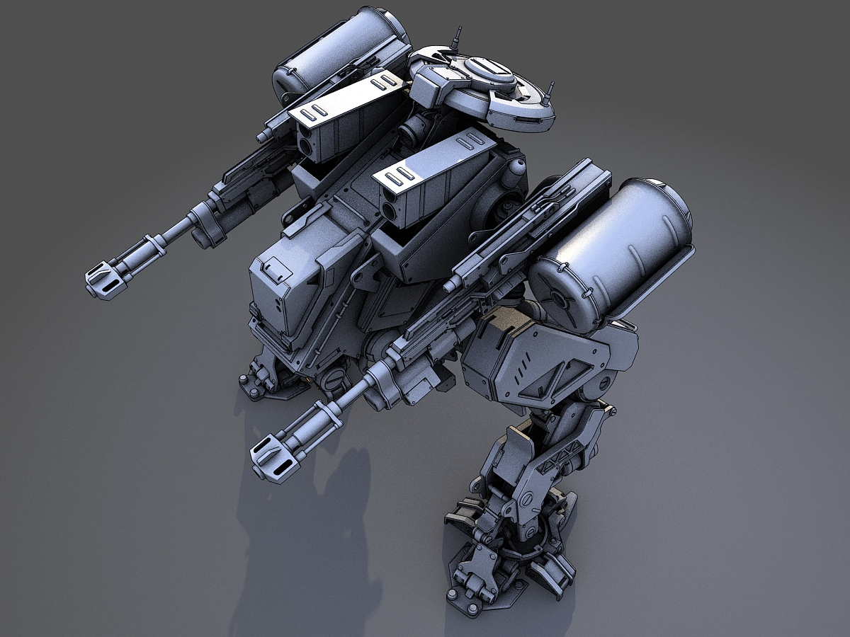 3D FBX Mech Robot mecha