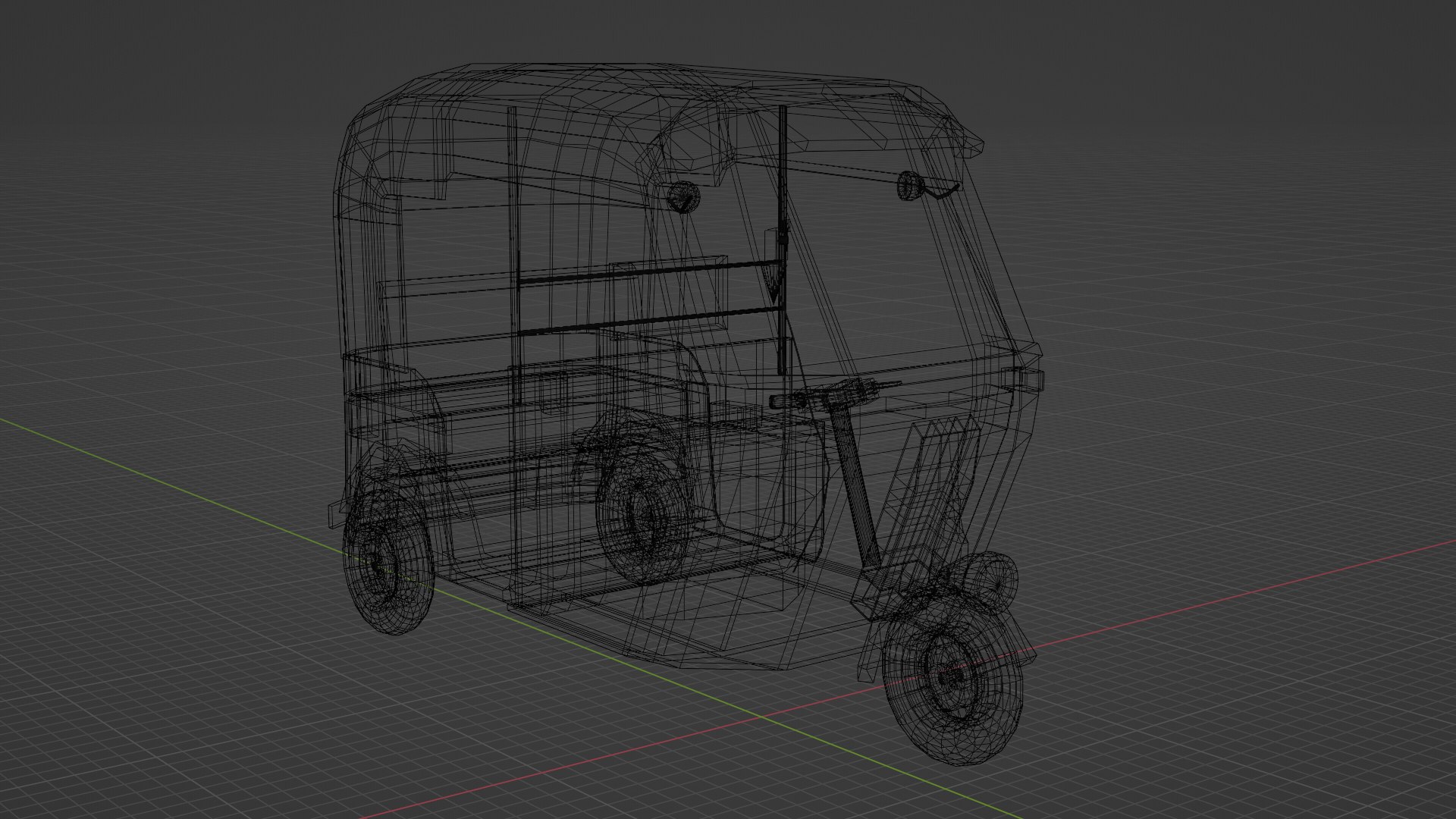 Rickshaw 3D model - TurboSquid 2086899