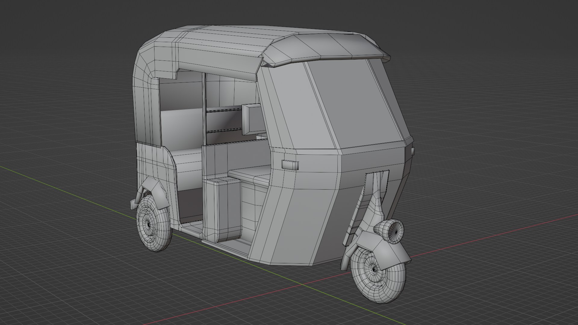 Rickshaw 3D model - TurboSquid 2086899