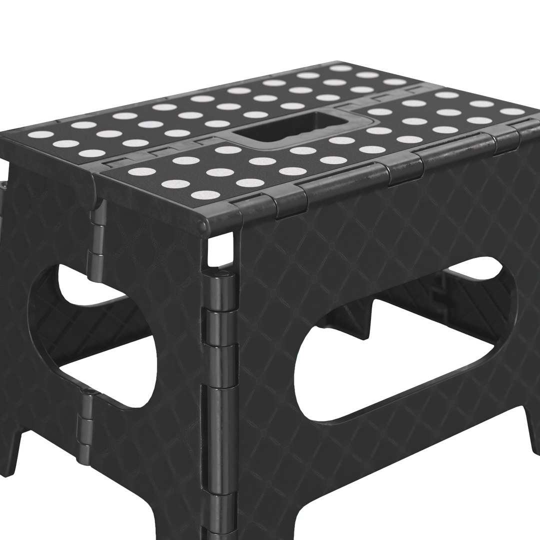 3D Folding Step Stool The Lightweight Step Stool PBR Model - TurboSquid ...