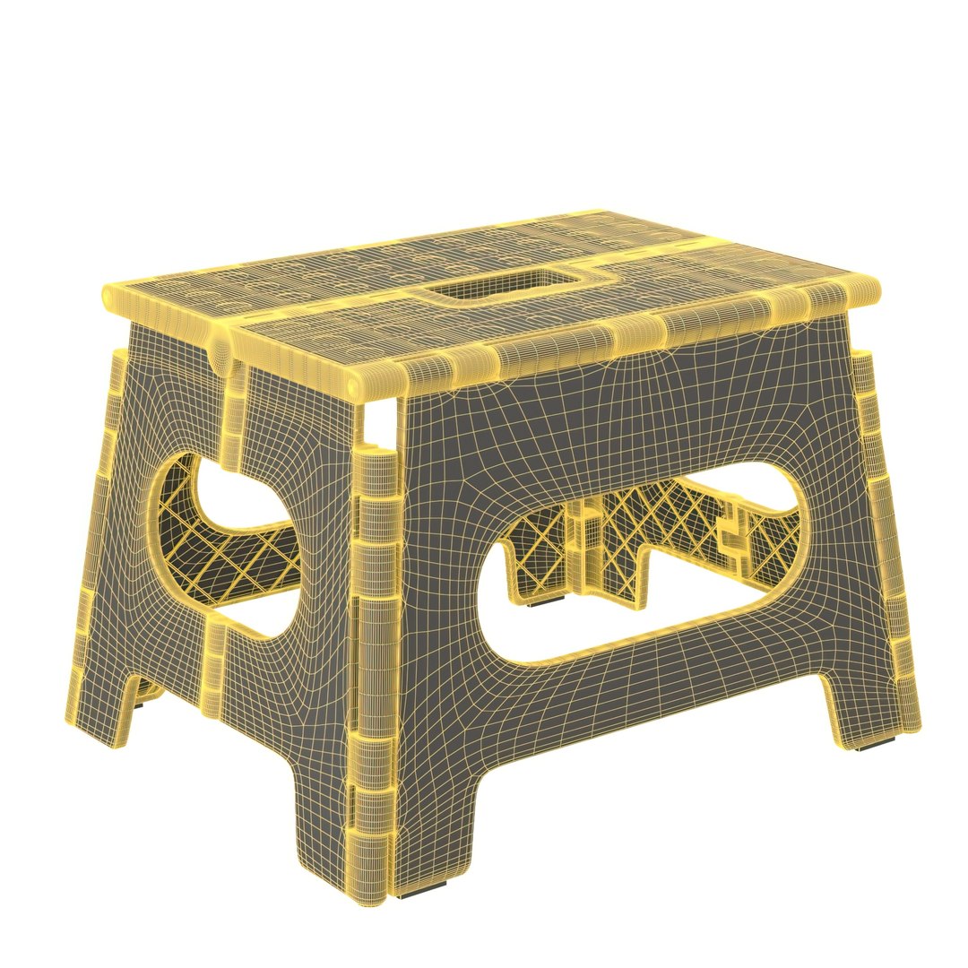3D Folding Step Stool The Lightweight Step Stool PBR Model - TurboSquid ...