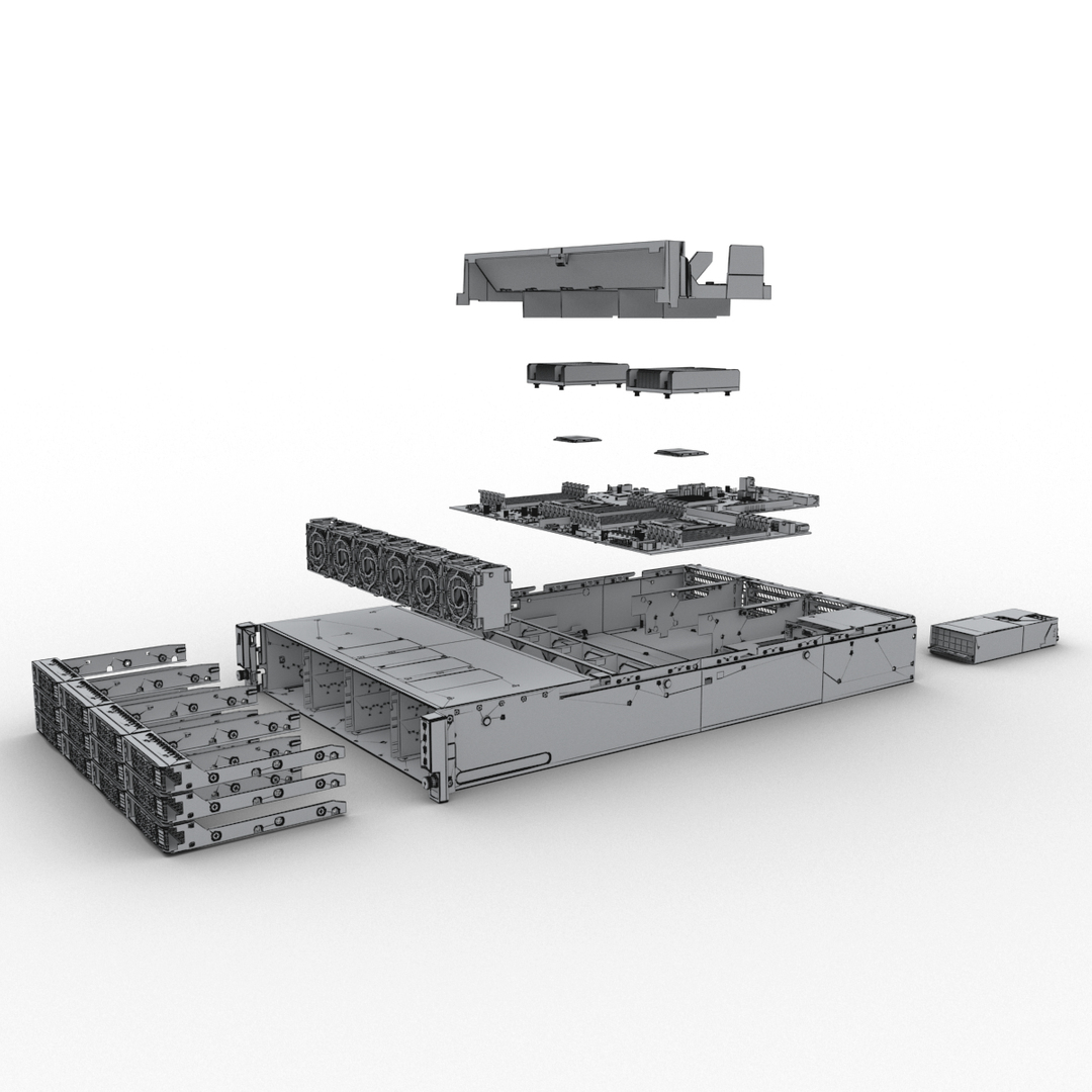 3D cpu server board model - TurboSquid 1186836