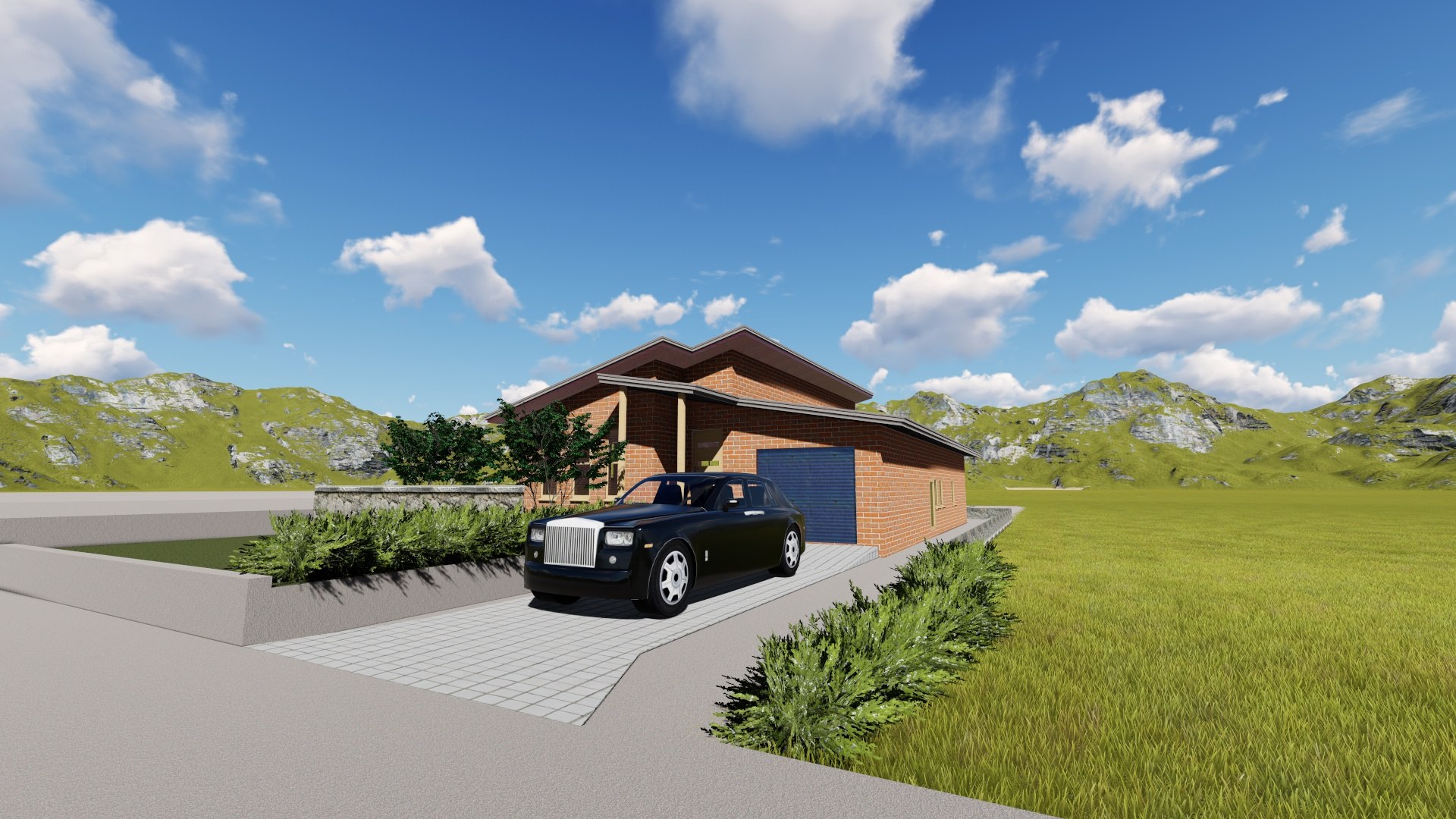 3d model of country house