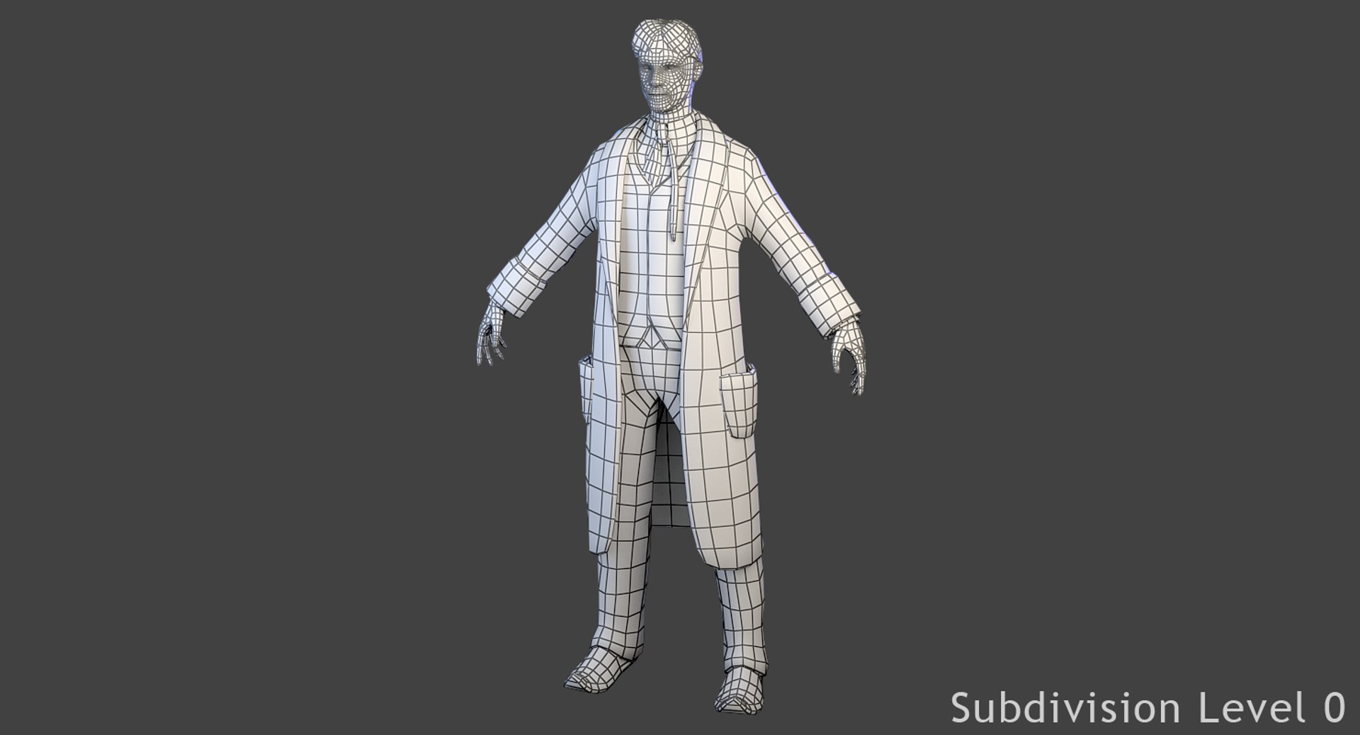 Gentleman Robe Character 3d Model