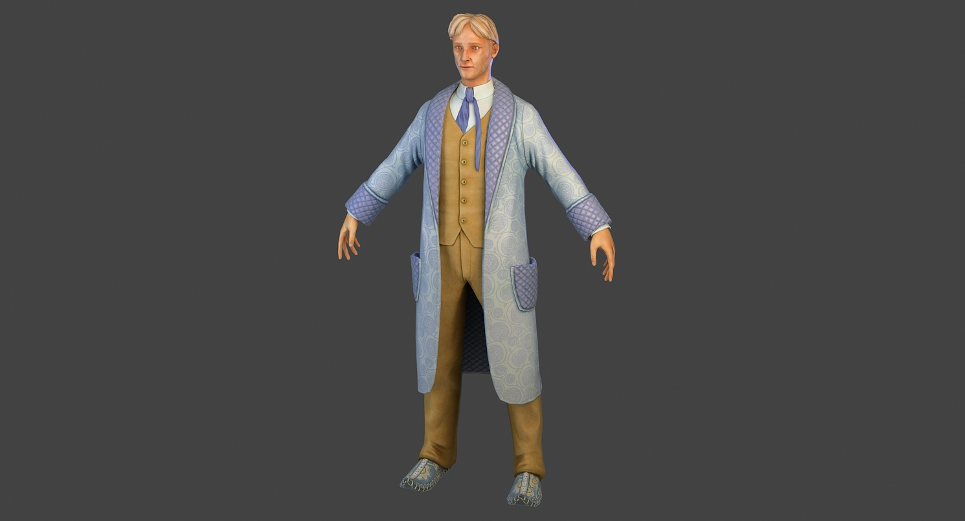 Gentleman Robe Character 3d Model