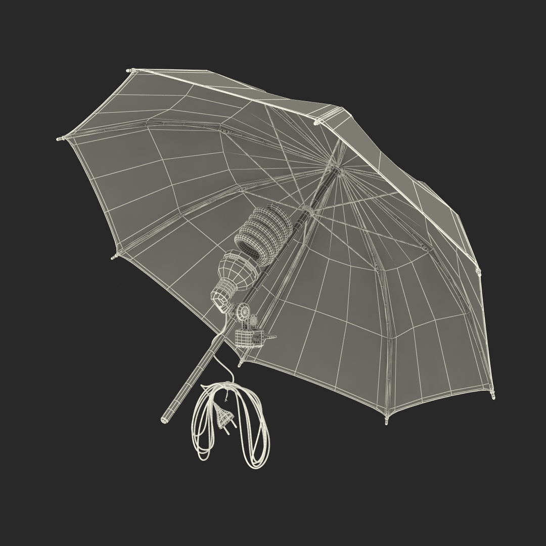 photography studio umbrella photo 3d model