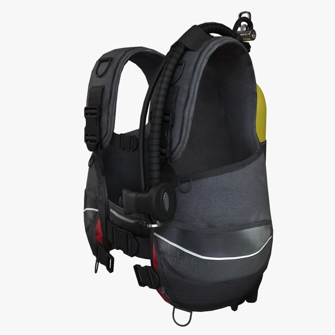 3d Scuba Bcd Model