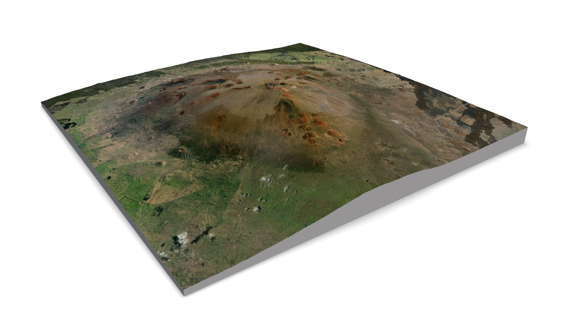 Mountain Landscape Mauna Kea Forest Reserve Hawaii 3D Model ...