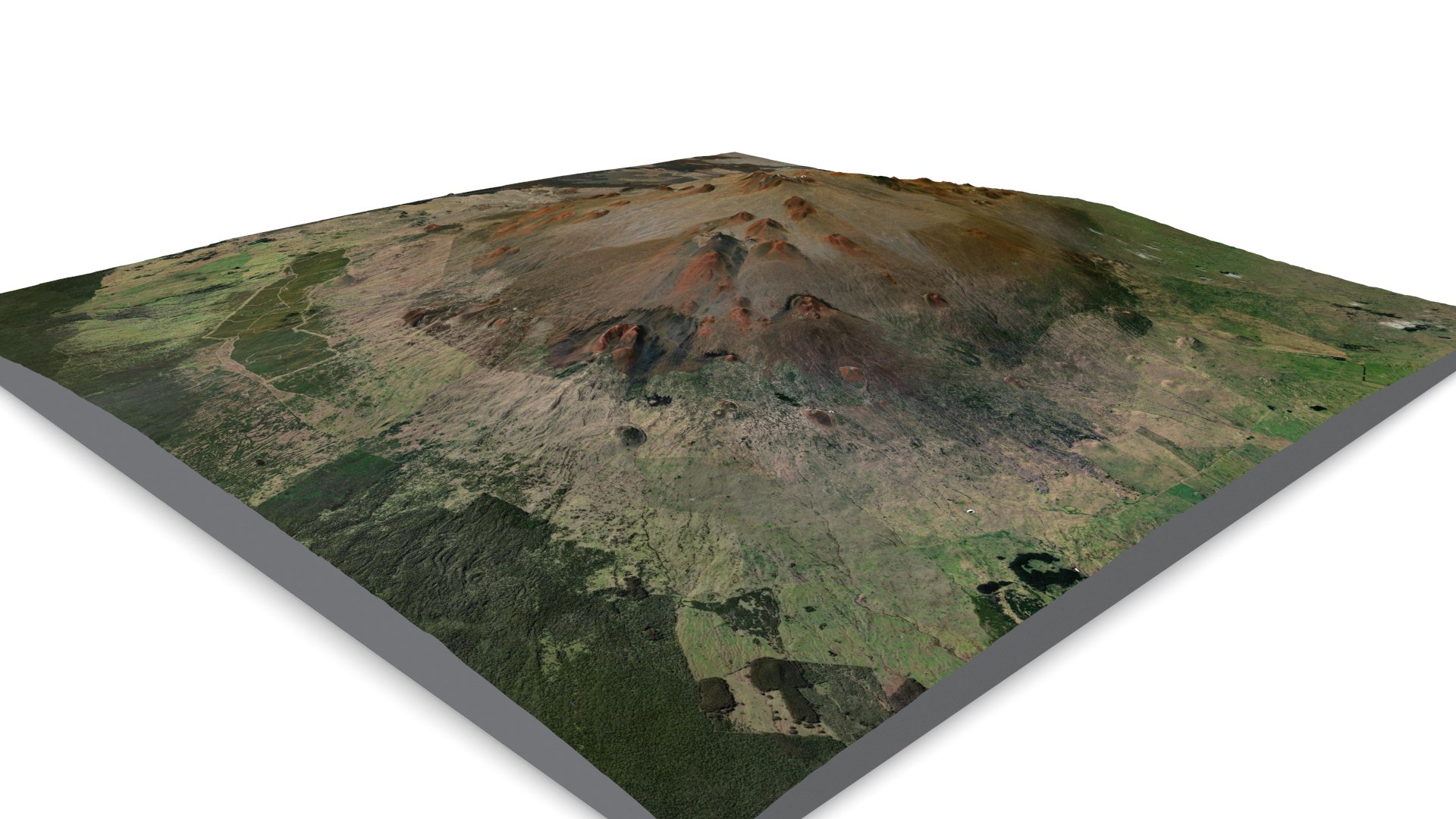 Mountain Landscape Mauna Kea Forest Reserve Hawaii 3D Model ...