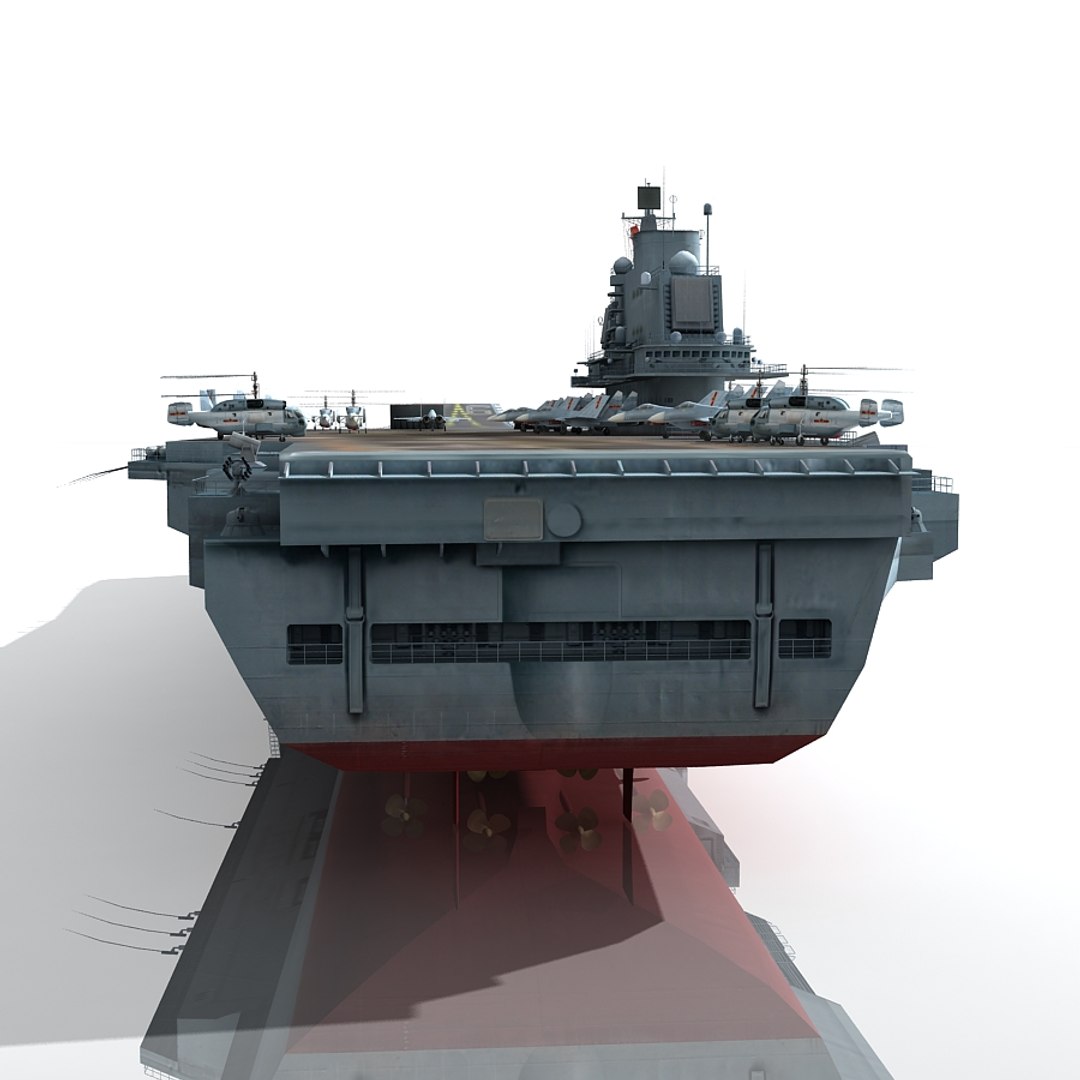 chinese aircraft carrier cv-16 3d max